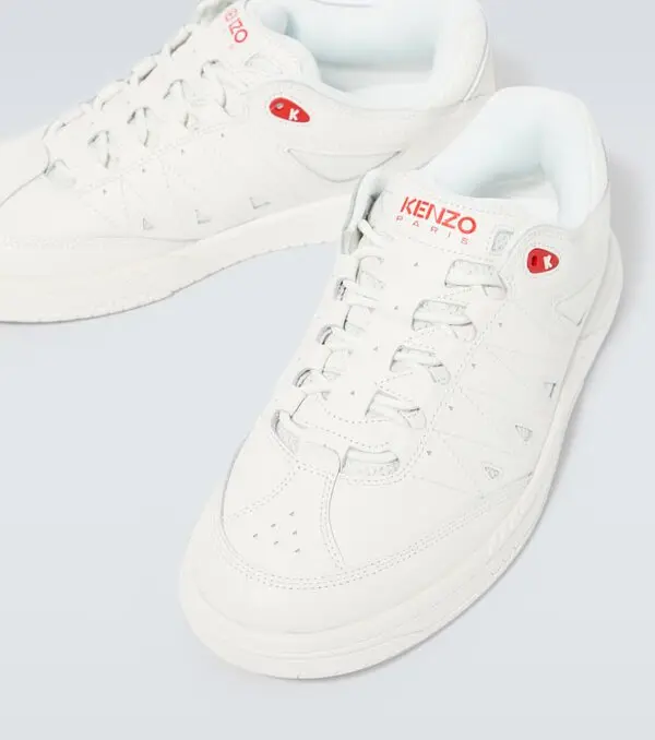 Kenzo Pxt Leather Sneakers - White