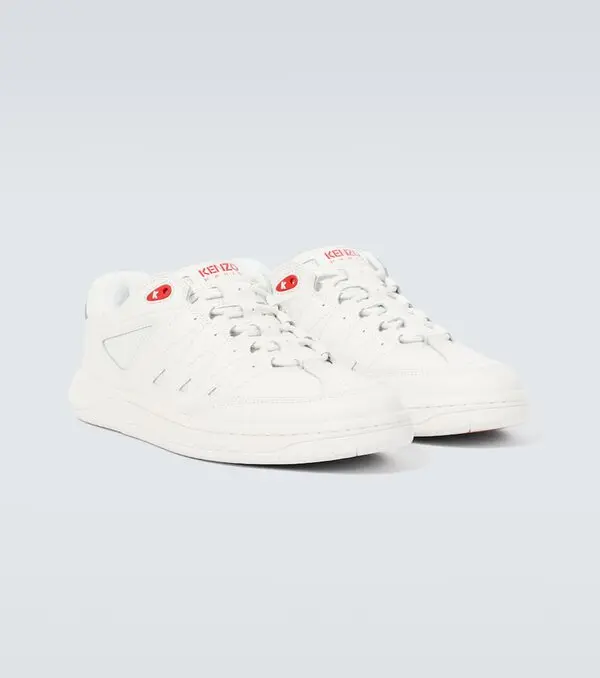 Kenzo Pxt Leather Sneakers - White
