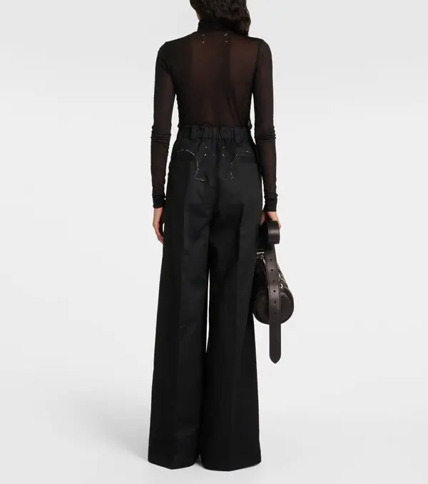 MAISON MARGIELA Sheer Mockneck Bodysuit