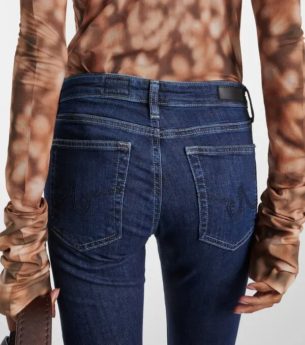 Ag Prima Mid-rise Skinny Jeans - Blue