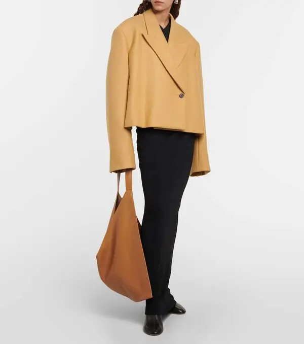 Khaite Raymond Cropped Jacket - Beige