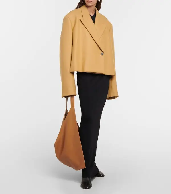 Khaite Raymond Cropped Jacket - Beige