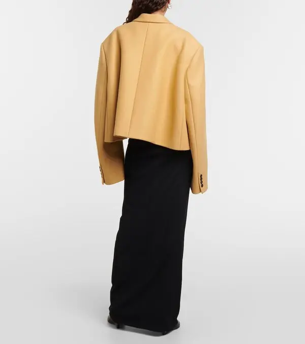 Khaite Raymond Cropped Jacket - Beige
