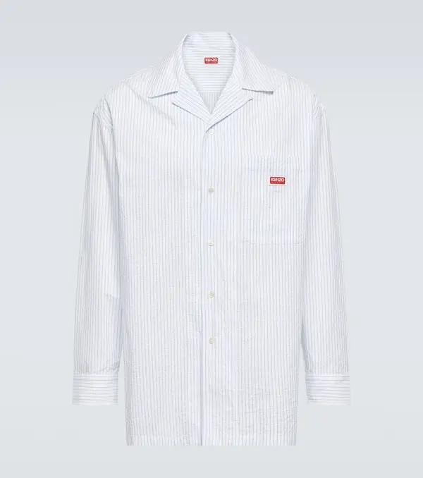 Kenzo Pinstriped Cotton Poplin Shirt