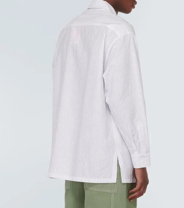 Kenzo Pinstriped Cotton Poplin Shirt