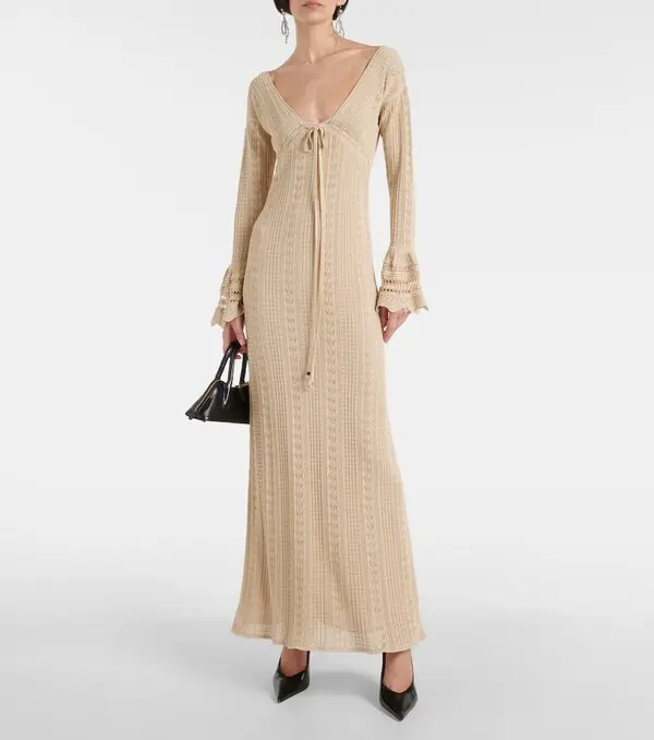 blumarine crochet dress Buy Blumarine Crochet Maxi Dress - White At 40% Off