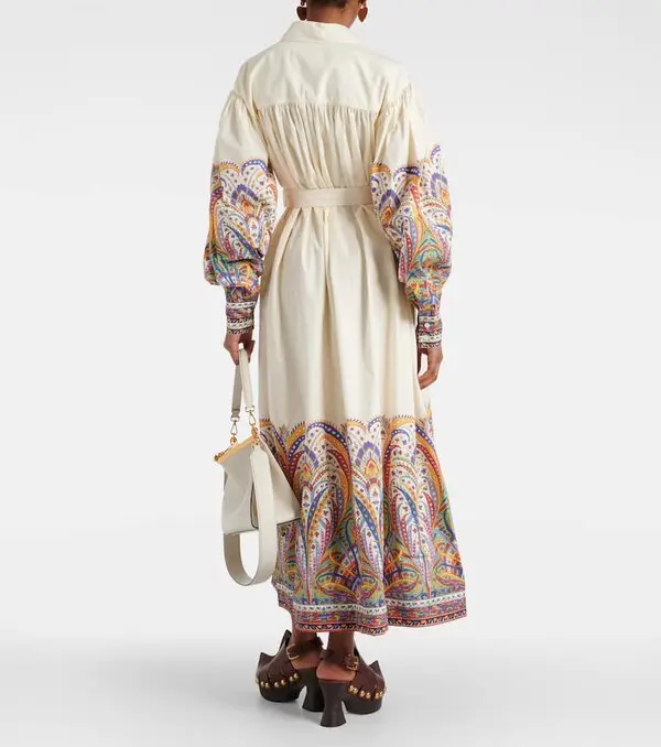 Etro Paisley Cotton Poplin Shirt Dress - Multicoloured