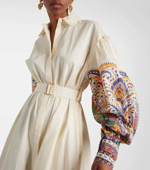 Etro Paisley Cotton Poplin Shirt Dress - Multicoloured