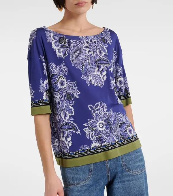 Etro Printed Top - Blue