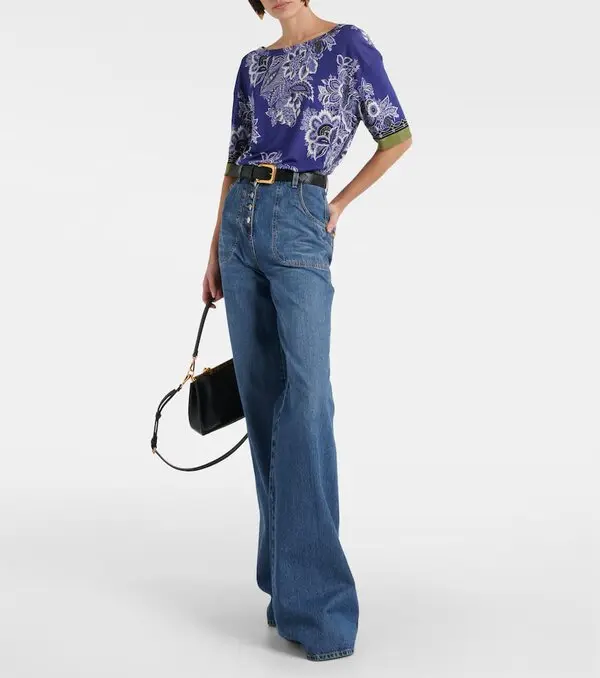 Etro Printed Top - Blue