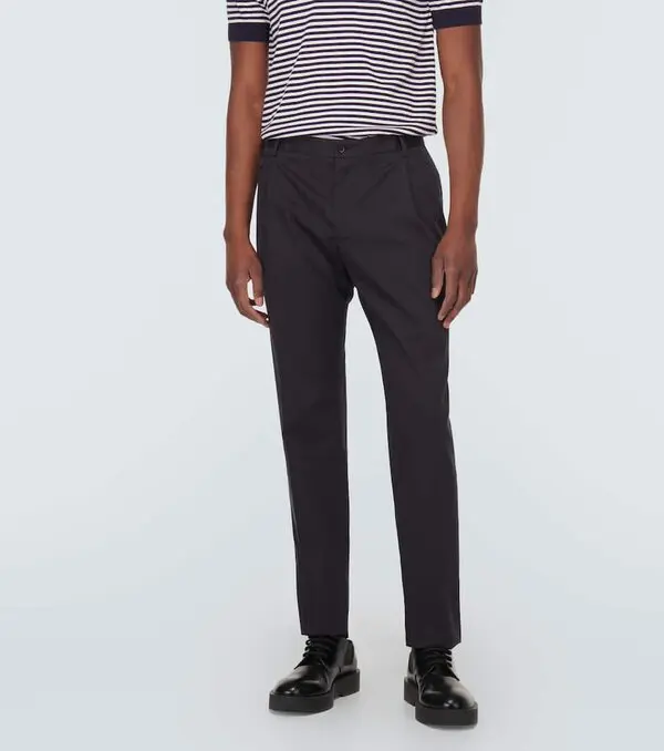 Dolce & Gabbana Regular Fit Cotton-blend Pants
