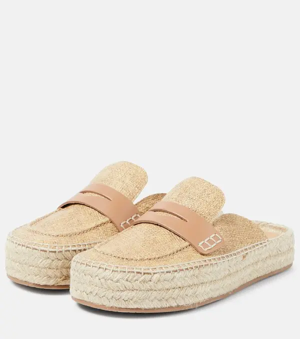 JW Anderson Leather-trimmed Mules