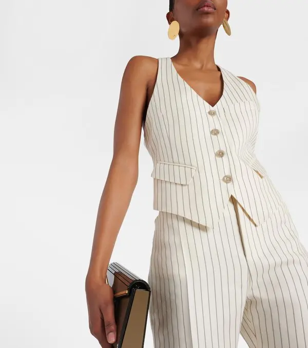 TOM FORD Pinstripe Wool-blend Vest