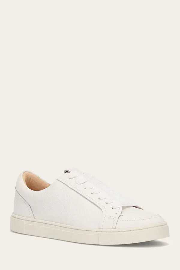 Frye Ivy Court Low Lace Sneaker - White