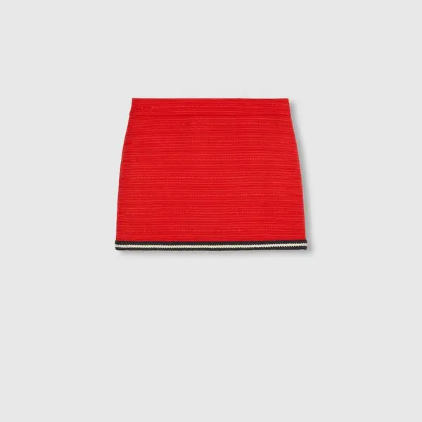 Gucci Wool Skirt With Braided Trim, Size It Ready-to-wear