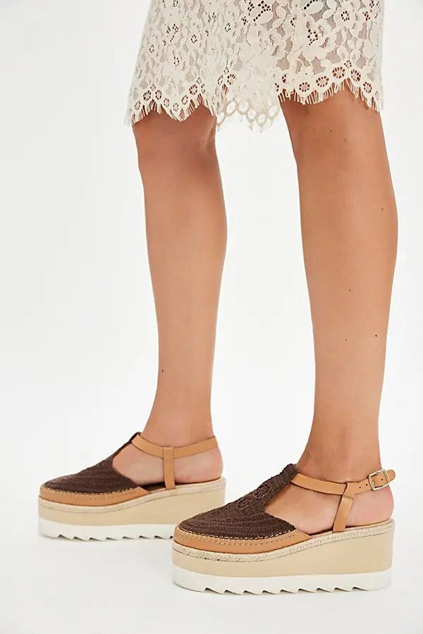 Free People Morning In Mykonos Espadrilles - Chocolate