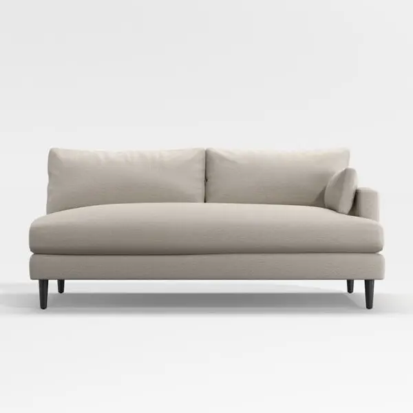 Crate & Barrel Monahan Right Arm Loveseat Sofa