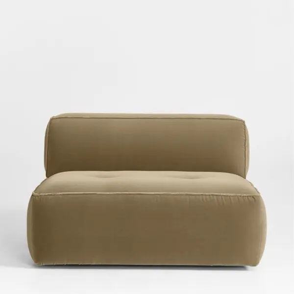 Crate & Barrel Angolare Armless Chair Athena Calderone