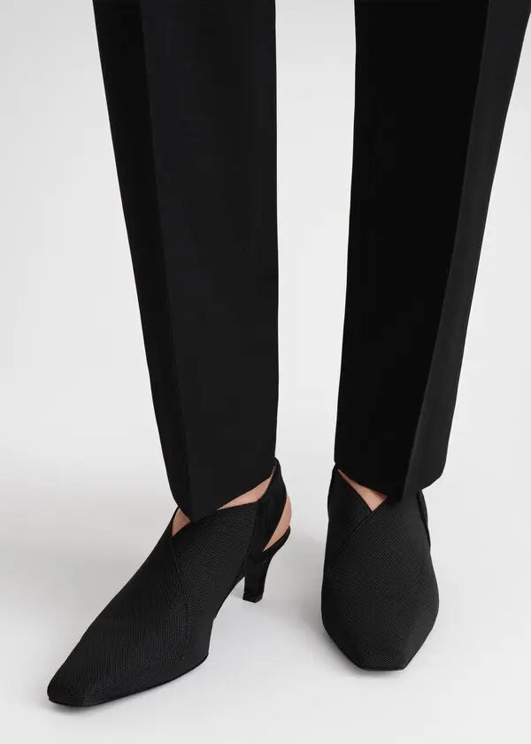 TOTEME The Mid Heel Elastic Slingback