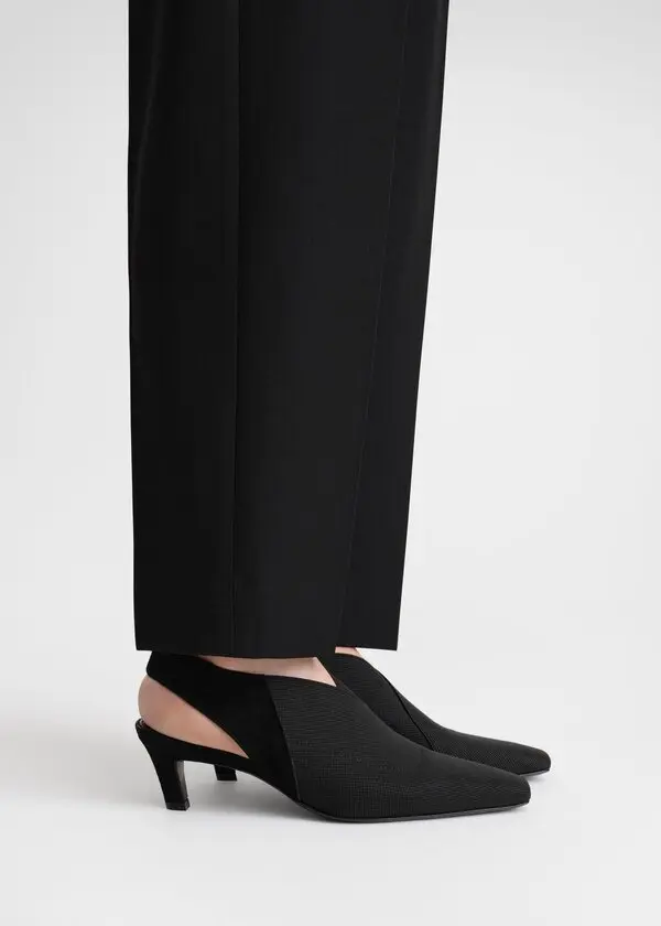 TOTEME The Mid Heel Elastic Slingback