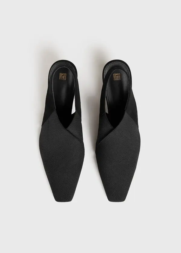 TOTEME The Mid Heel Elastic Slingback
