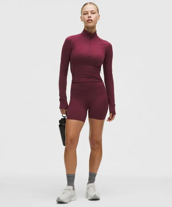 Lululemon Fast And Free High-rise 6" Short - Burgundy Bay