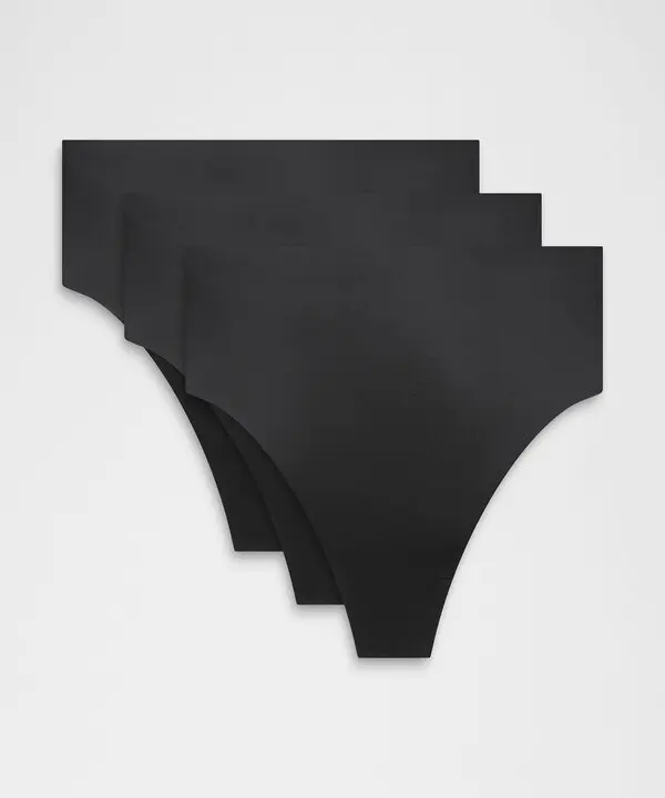Lululemon Wundermost Ultra-soft Nulu High-waist Thong Underwear - Black