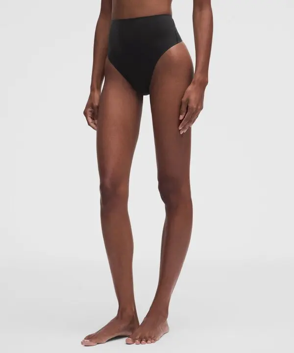 Lululemon Wundermost Ultra-soft Nulu High-waist Thong Underwear - Black