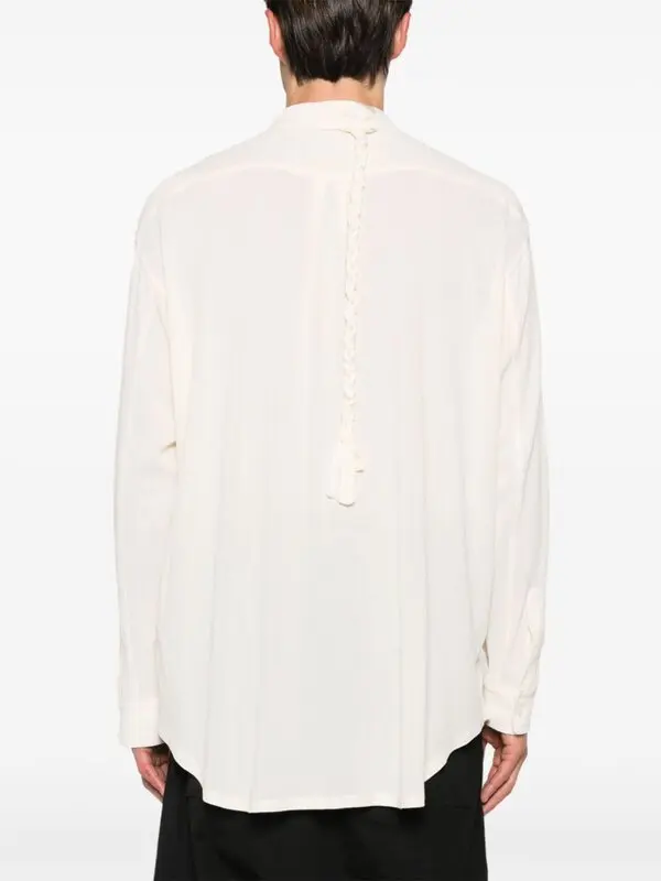 MAGLIANO Intimo Log-sleeve Ribbed Shirt - Neutrals