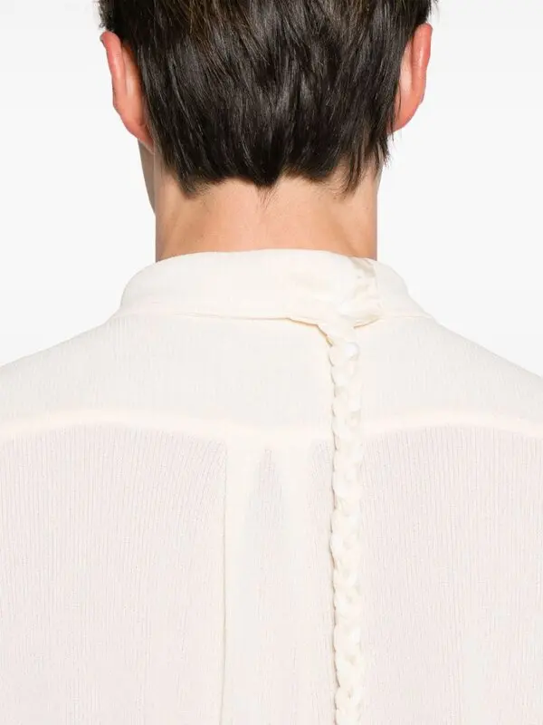 MAGLIANO Intimo Log-sleeve Ribbed Shirt - Neutrals