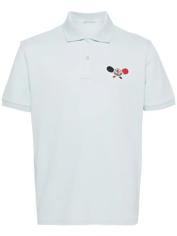 Moncler Appliqué-logo Polo Shirt