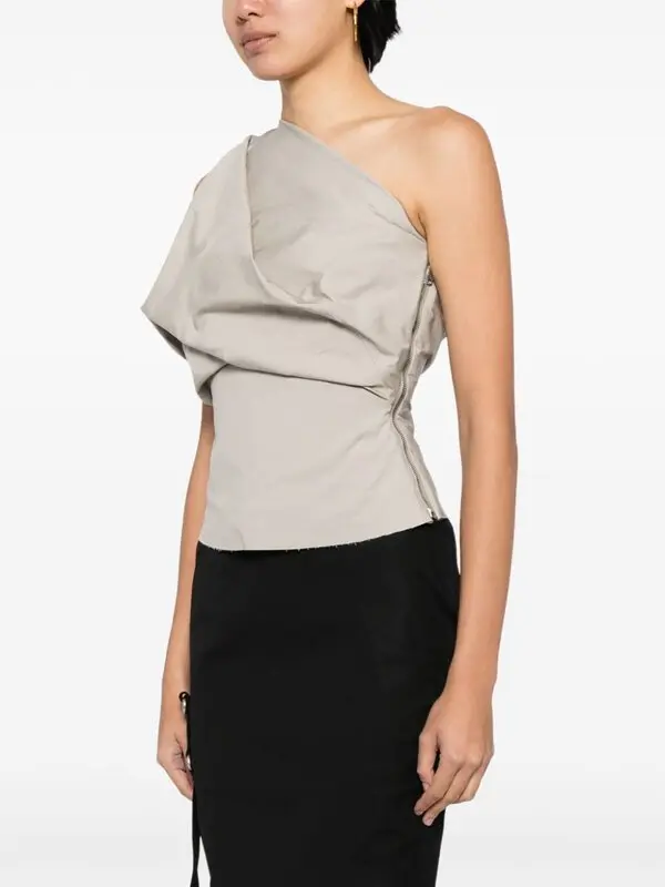 Rick Owens Draped One-shoulder Top