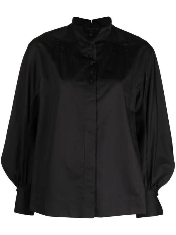 Shiatzy Chen Knotted-button Poplin Shirt