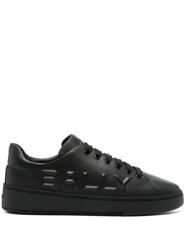 Bally Raise Leather Sneakers - Black
