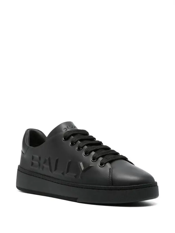 Bally Raise Leather Sneakers - Black