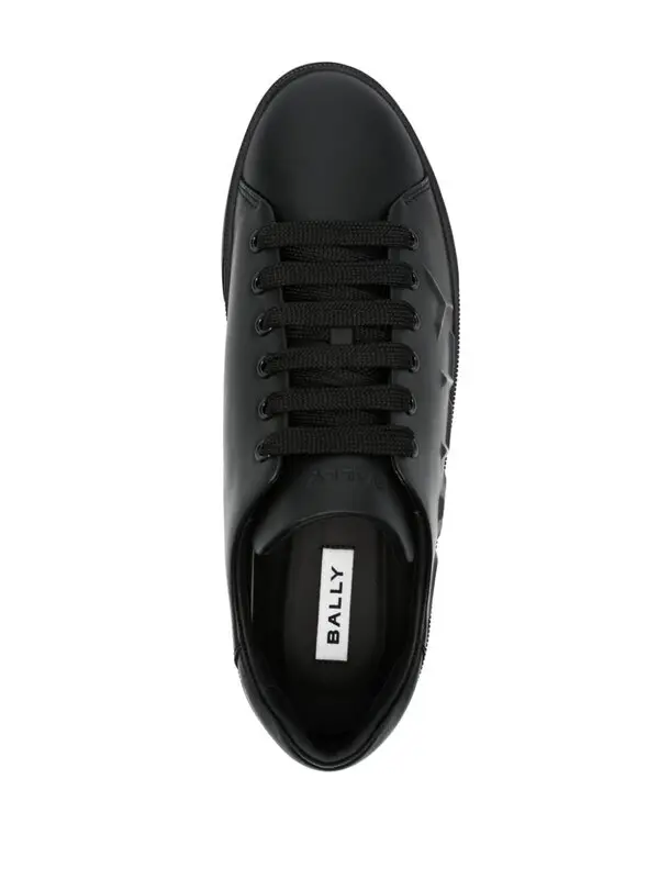 Bally Raise Leather Sneakers - Black