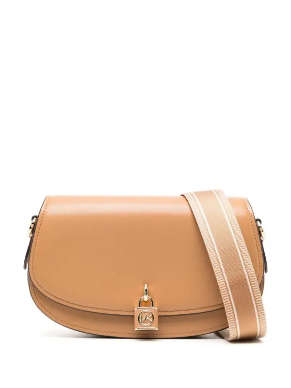 Michael Kors Mila Leather Crossbody Bag - Brown