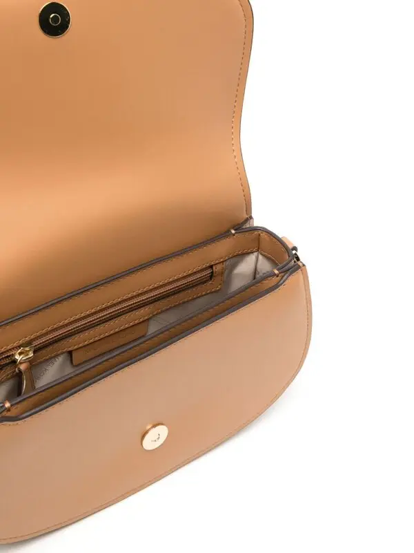 Michael Kors Mila Leather Crossbody Bag - Brown
