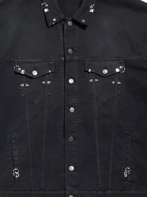 服/ファッション BALENCIAGA Pierced Jacket Balenciaga Pierced Jacket in Sunbleached Black | FWRD
