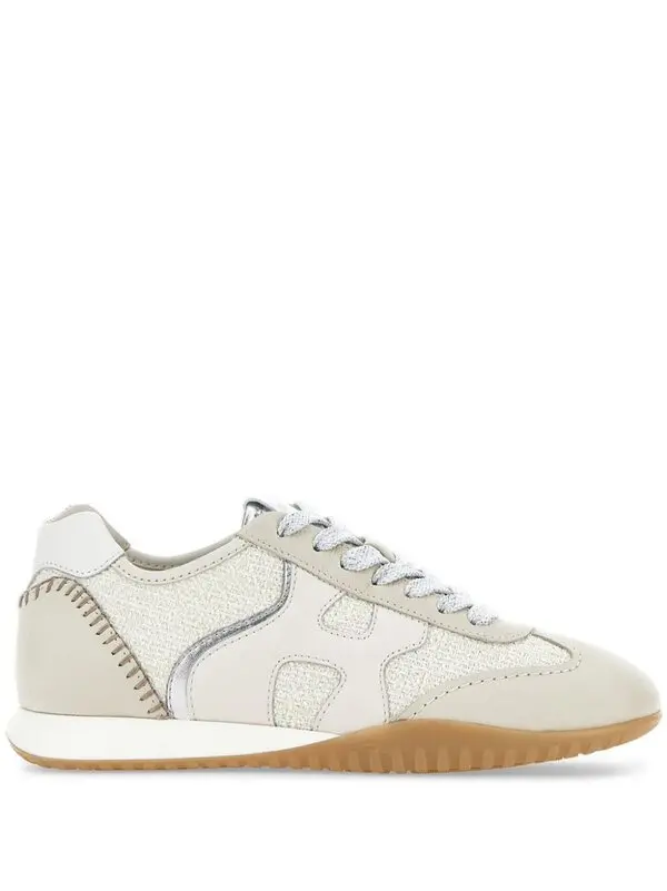 Hogan Olympia-z Nubuck Leather Sneakers - White