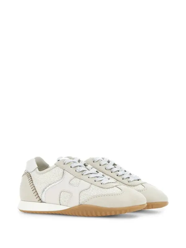 Hogan Olympia-z Nubuck Leather Sneakers - White