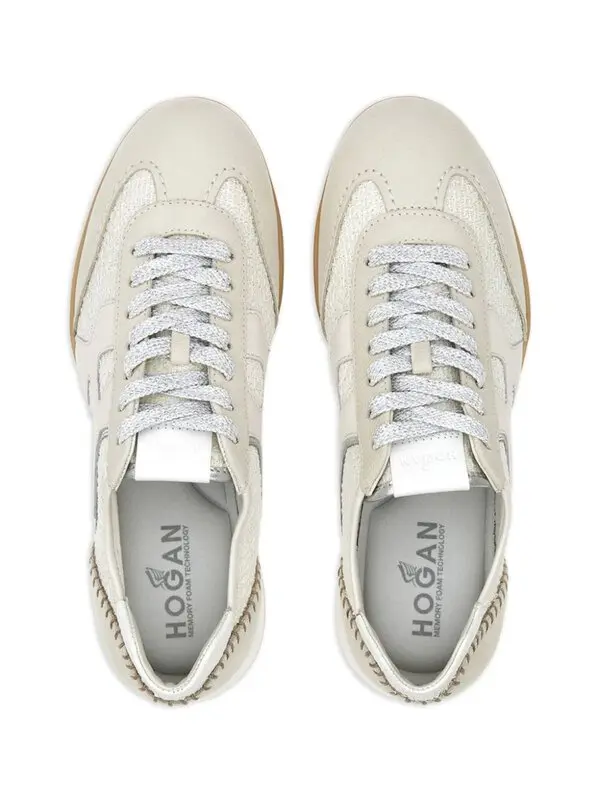 Hogan Olympia-z Nubuck Leather Sneakers - White