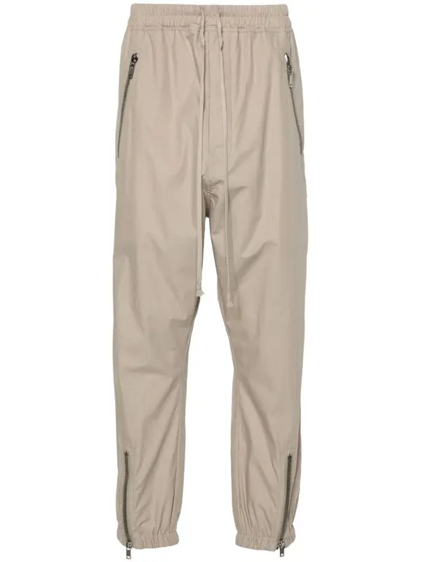 Rick Owens Tecuatl Drop-crotch Track Pants - Neutrals