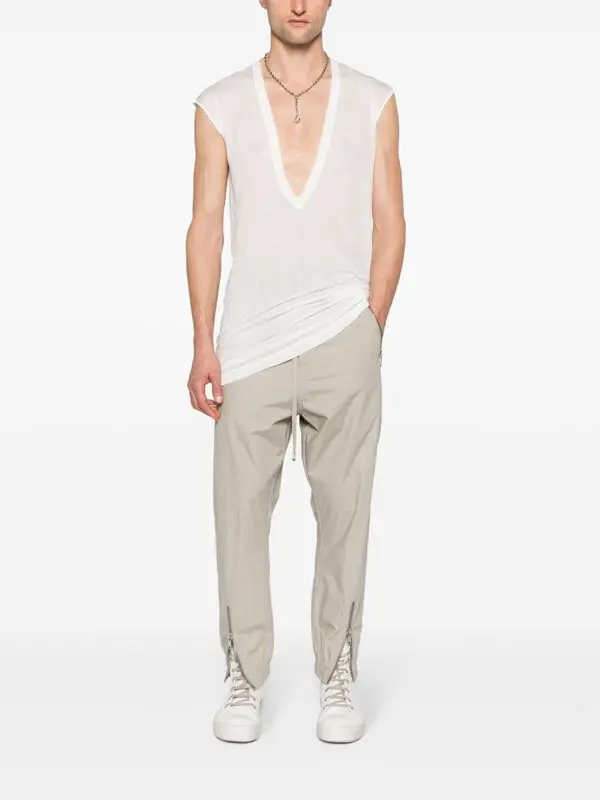 Rick Owens Tecuatl Drop-crotch Track Pants - Neutrals