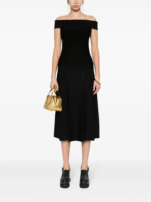 Zimmermann Ribbed-knit A-line Midi Skirt