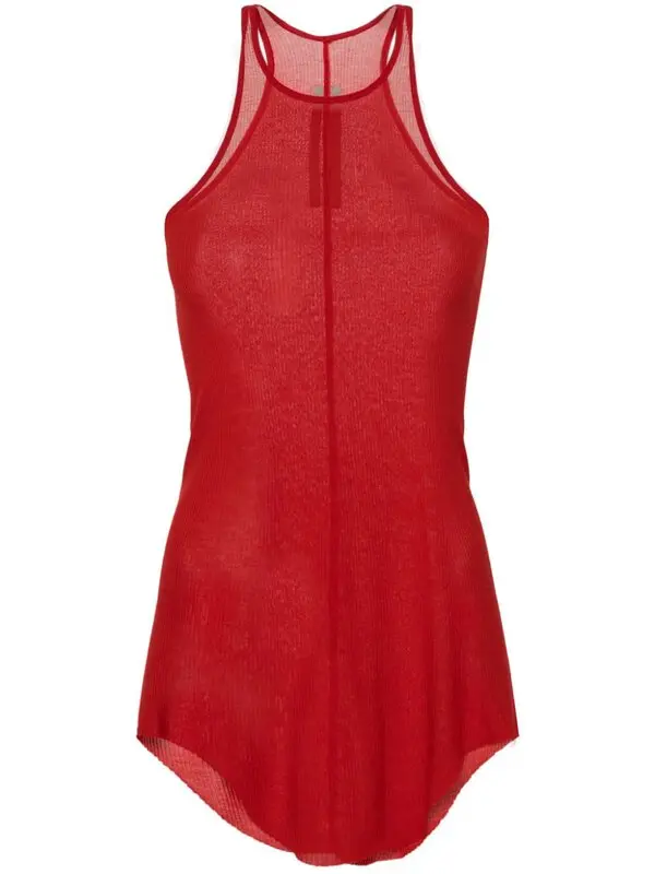 Rick Owens Racerback Fine-ribbed Tank Top