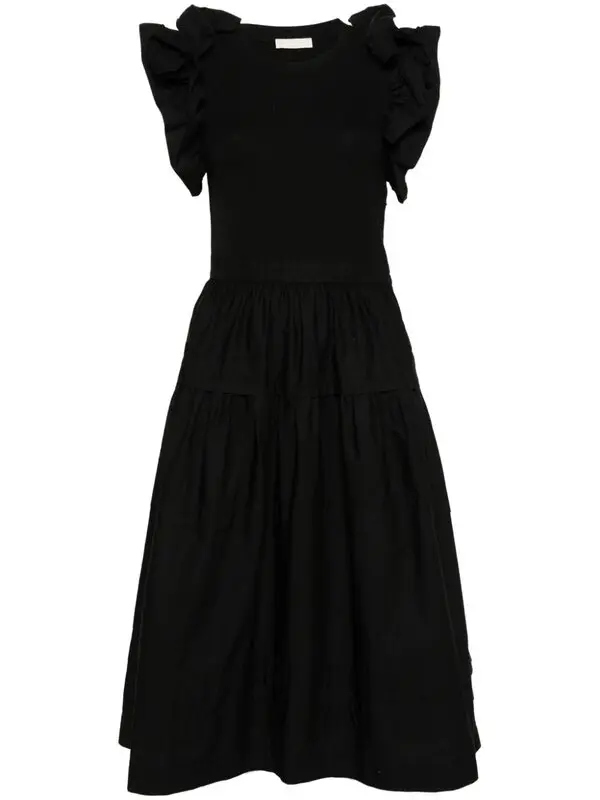 Ulla Johnson Francine Midi Dress - Black