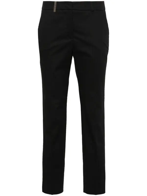 Peserico Cropped Slim-fit Trousers