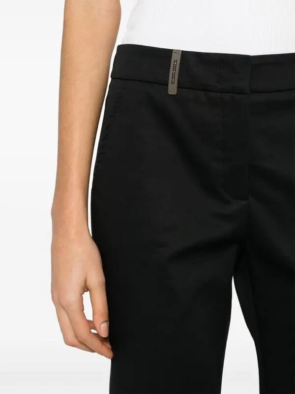 Peserico Cropped Slim-fit Trousers