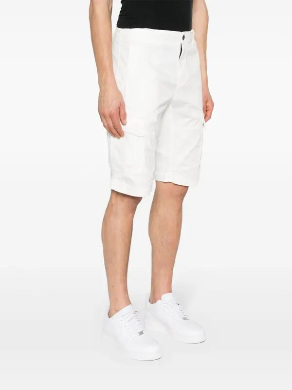 C.P. COMPANY Lens-detail Cargo Shorts - White